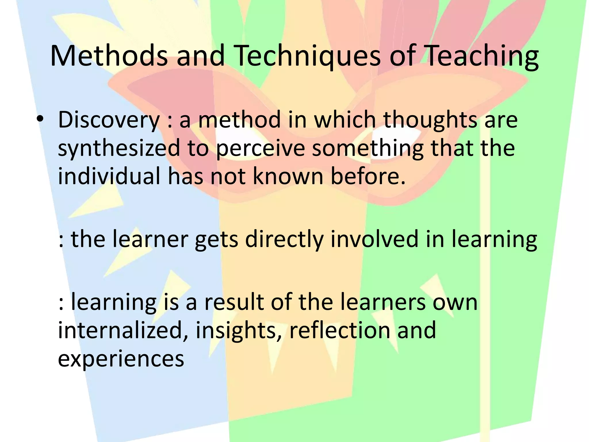 General methods, strategy and techniques of teaching | PPTX