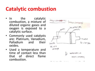 General methods to control gaseous pollutants | PPTX