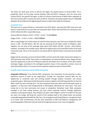 General Mills Acquisition Of Pillsbury From Diageo | PDF
