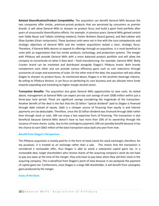 General Mills Acquisition Of Pillsbury From Diageo | PDF