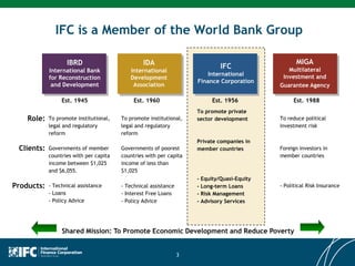 International Finance Corporation (IFC) - investing in the mining ...