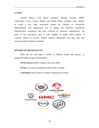 General motors Strategic Mangement | DOCX