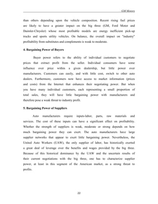 General motors Strategic Mangement | DOCX | Automotive Industry ...