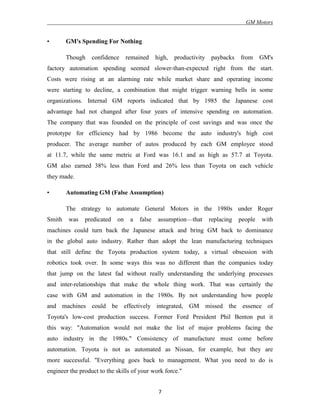 General motors Strategic Mangement | DOCX