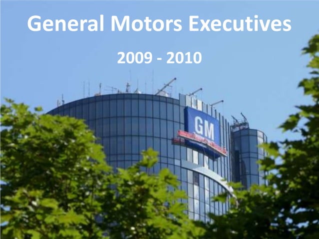 General motors executives 2009 2010 - updated 061010 | PPTX ...