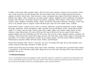 General motors project | DOCX
