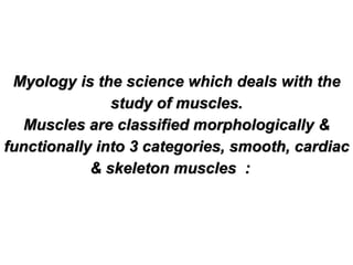 General myology copy | PPT