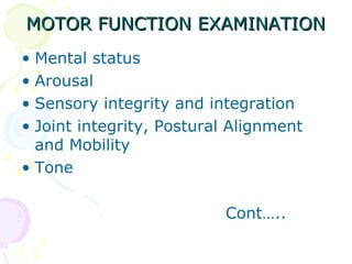 General neurological assessment | PPT
