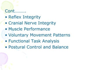 General neurological assessment | PPT