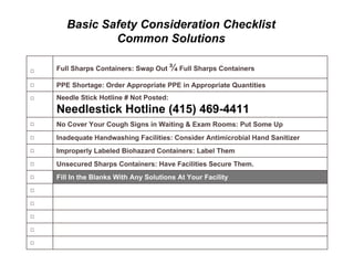 General Office Clinical Safety | PPT