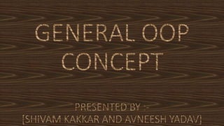 General oop concept | PPT