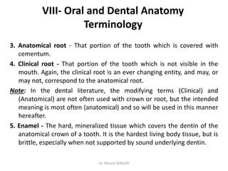 General oral and dental anatomy | PPT