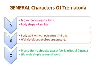 General organisatoon of monogenea | PPTX