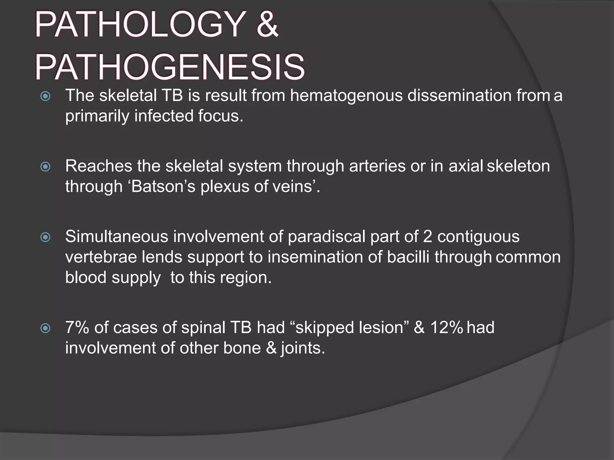 General outline of musculoskeletal tuberculosis by dr ashutosh | PPTX ...