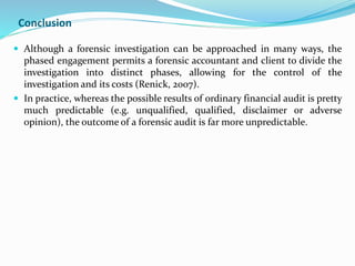 General Overview of forensic accounting and forensic audit | PPTX