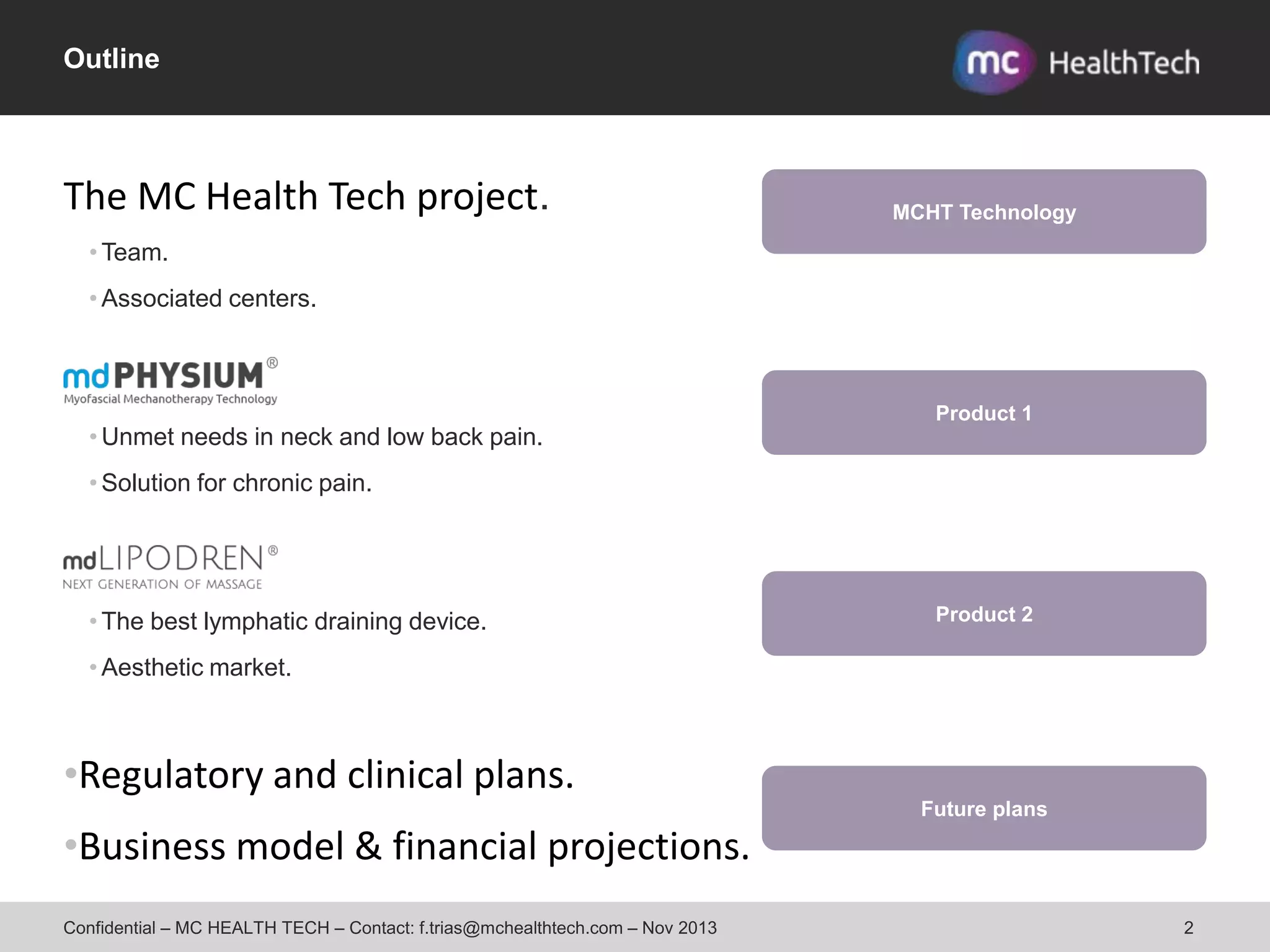 General overview of mc health tech 011614 | PPTX