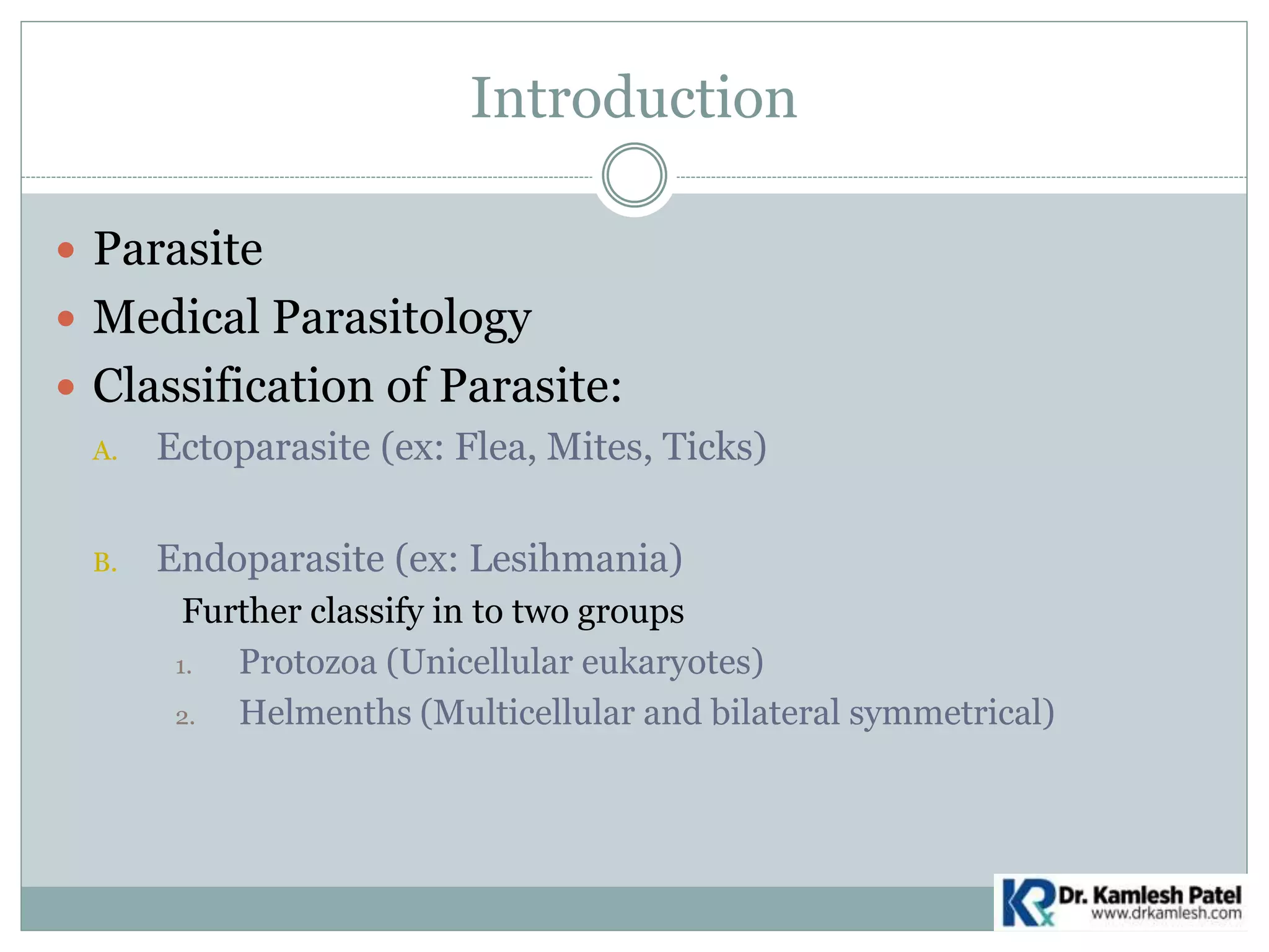 General parasitology | PPTX