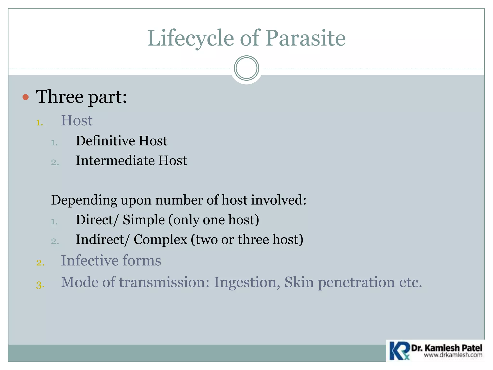 General parasitology | PPTX