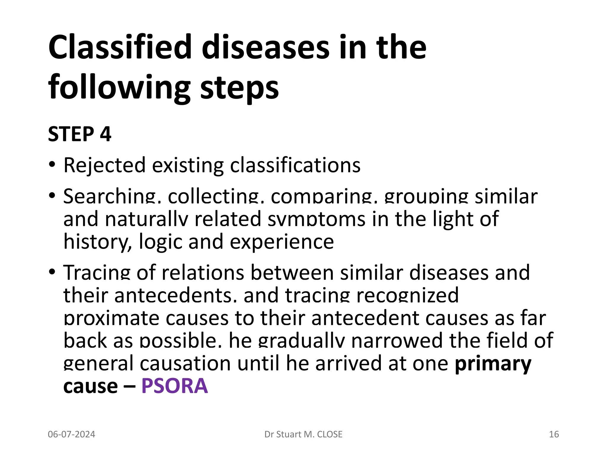 Chapter VIII - General Pathology of Homœopathy: Stuart Close | PPTX