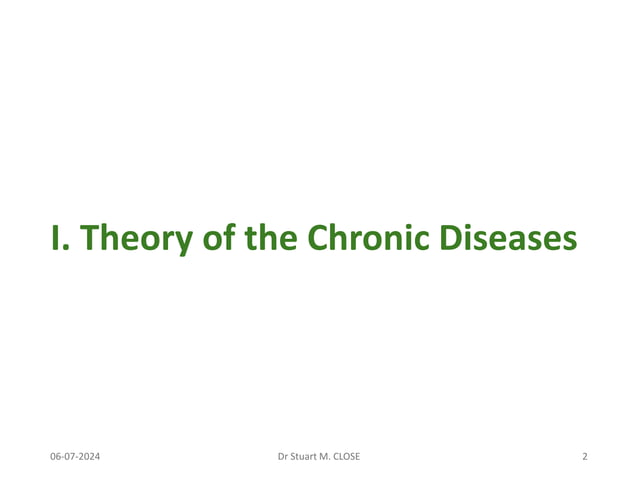 Chapter VIII - General Pathology of Homœopathy: Stuart Close | PPTX