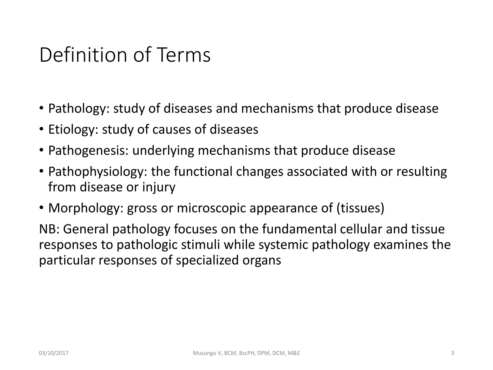 General pathology lecture | PPTX | Heart and Cardiovascular Diseases | Diseases and Conditions