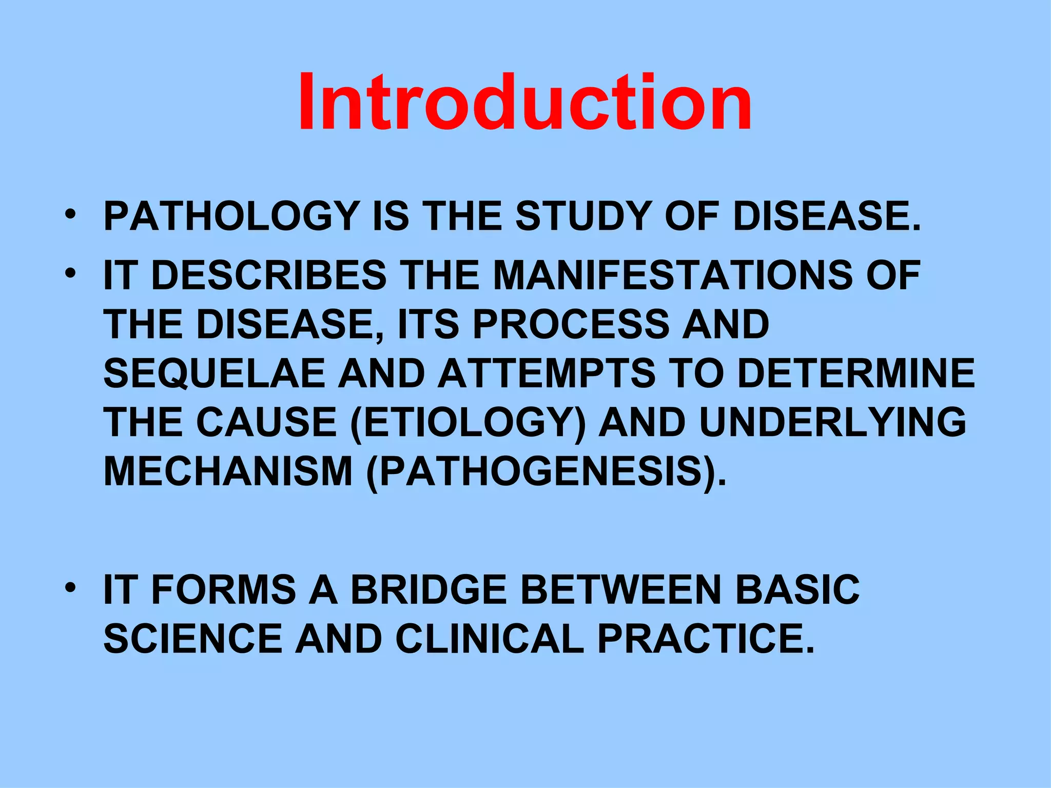 General pathology lecture 1 introduction & cell injury | PPT | Genetics ...