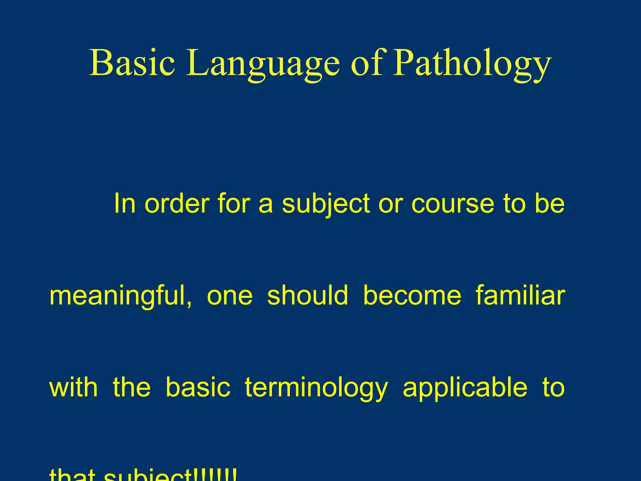 General pathology lecture 1 introduction & cell injury | PPT | Genetics ...