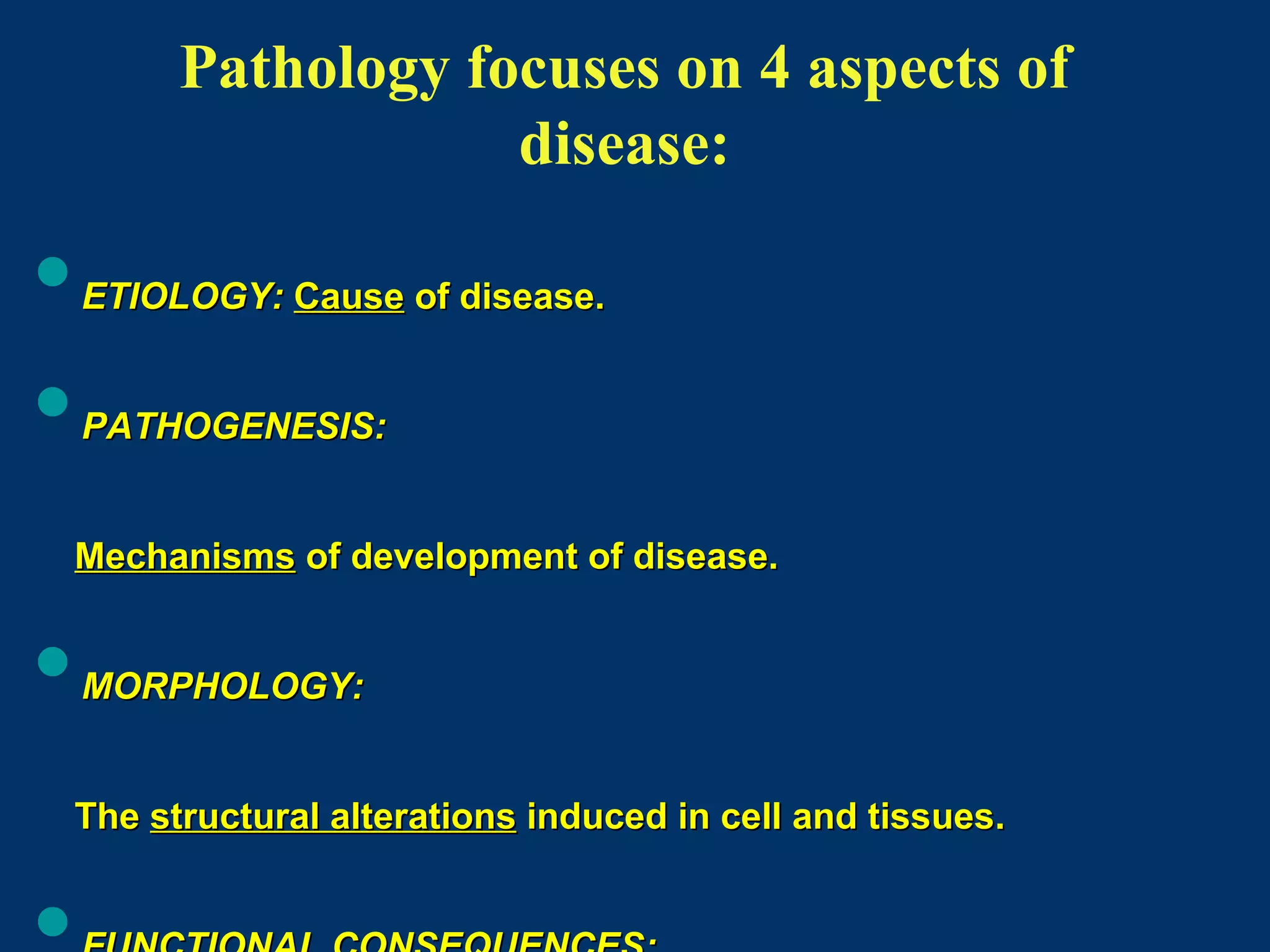 General pathology lecture 1 introduction & cell injury | PPT | Genetics ...