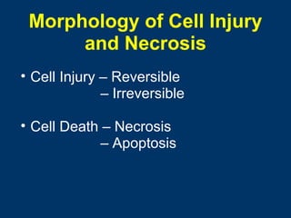 General pathology lecture 1 introduction & cell injury | PPT