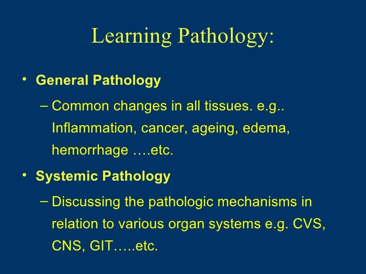 General pathology lecture 1 introduction & cell injury