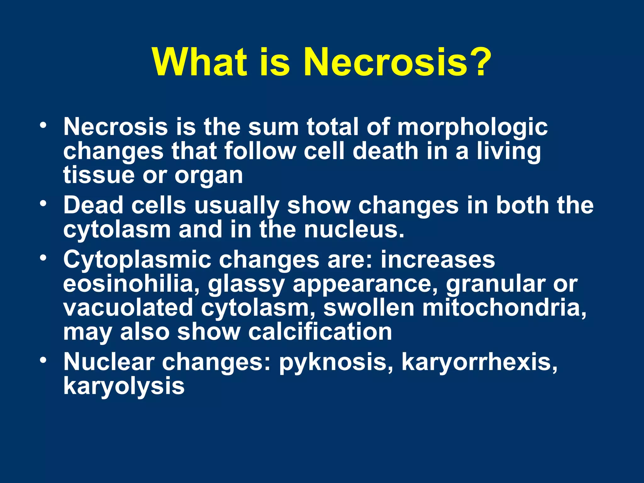 General pathology lecture 3 cell death or necrosis | PPT