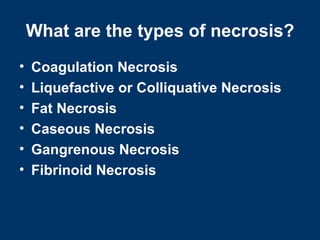 General pathology lecture 3 cell death or necrosis | PPT