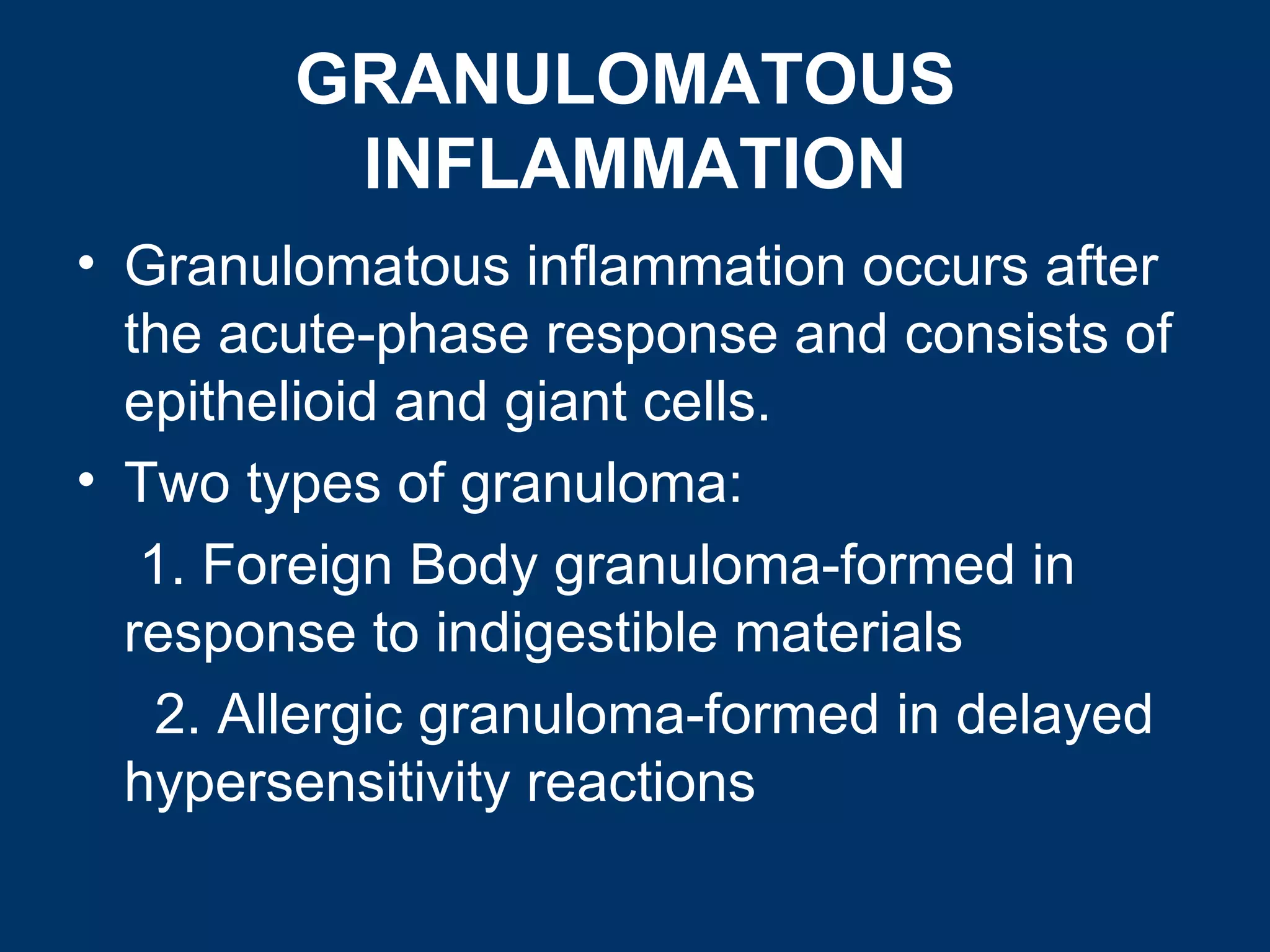 General pathology lecture 5 inflammation & repair | PPT