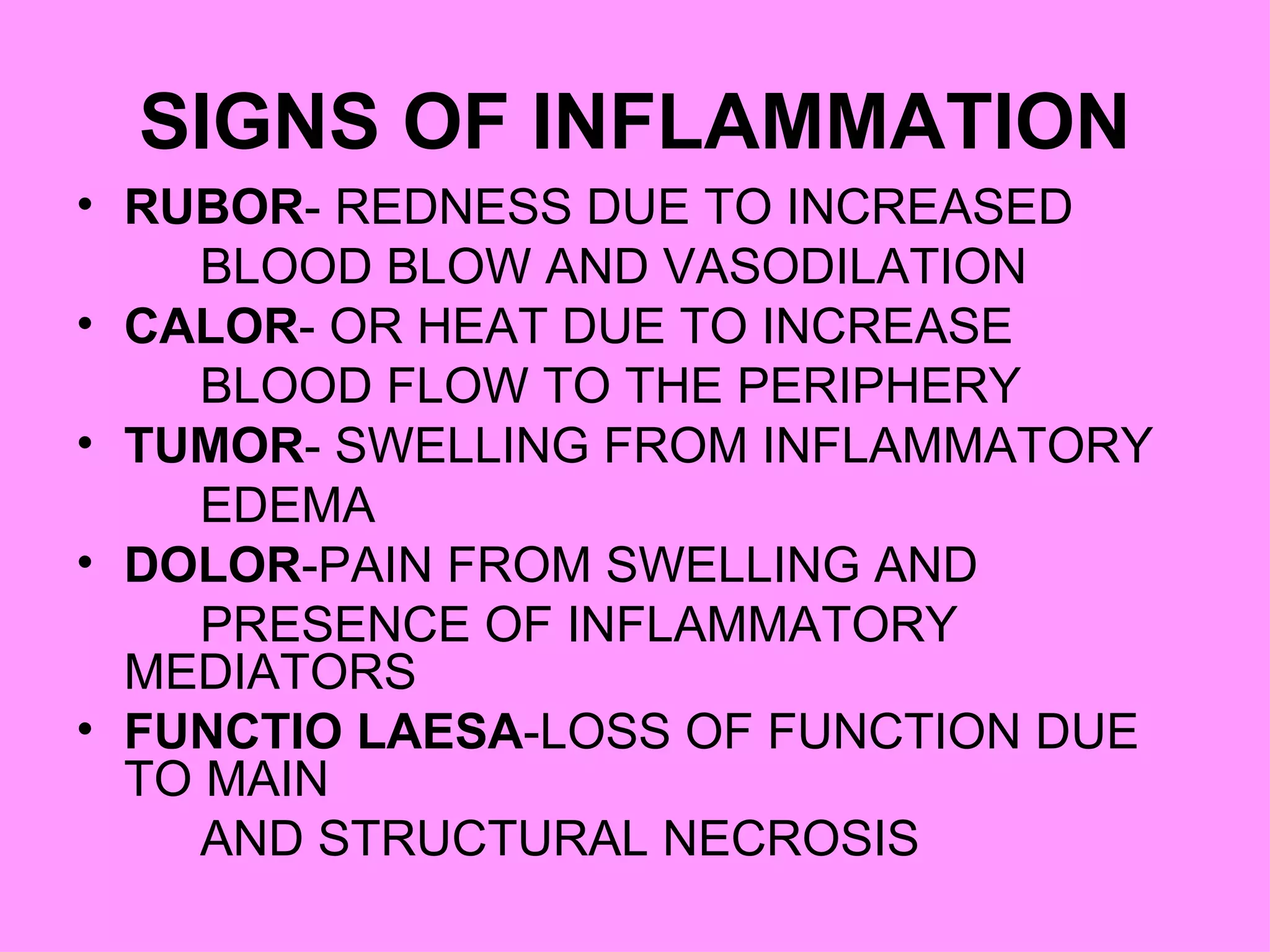 General pathology lecture 5 inflammation & repair | PPT