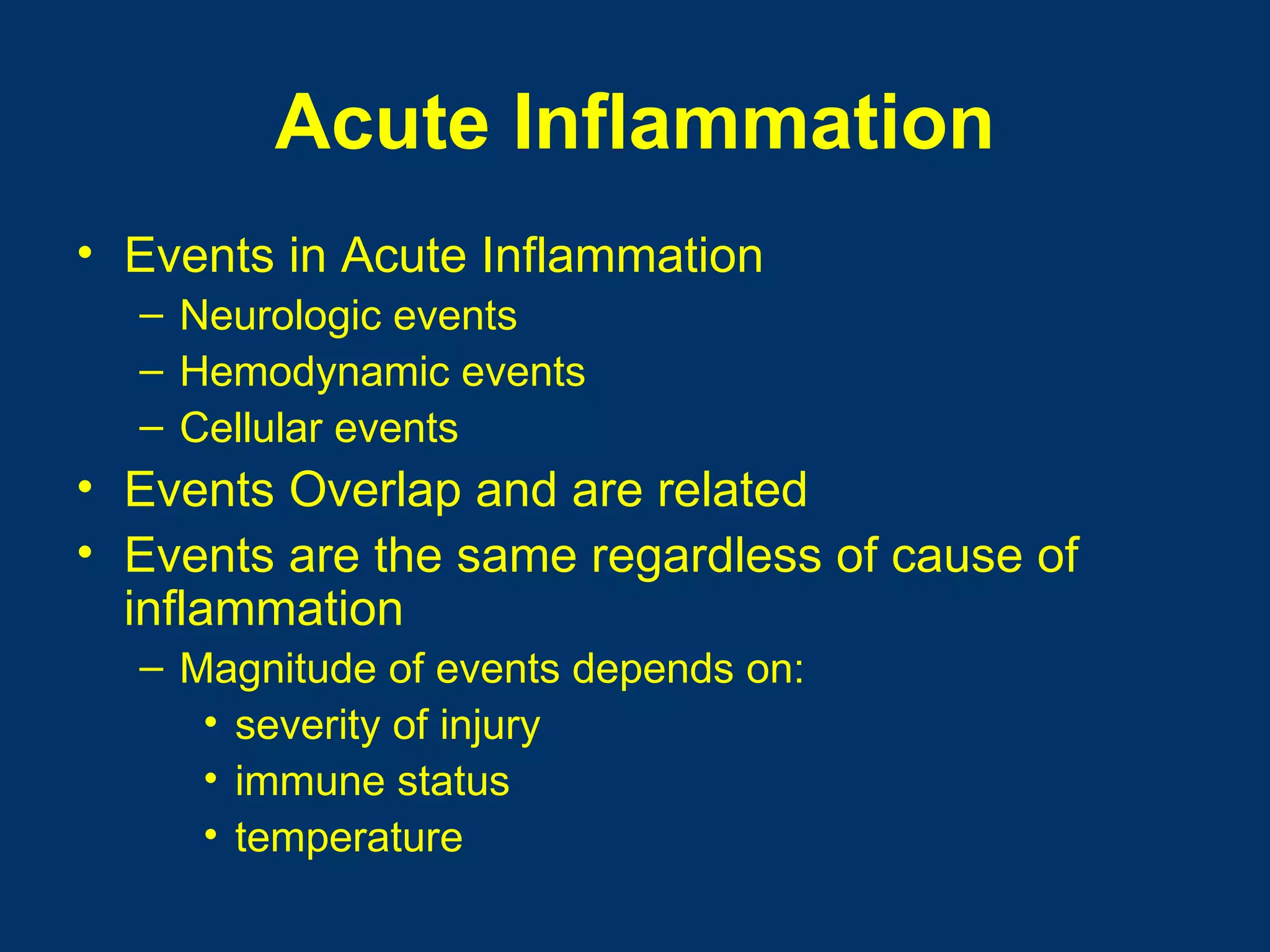 General pathology lecture 5 inflammation & repair | PPT