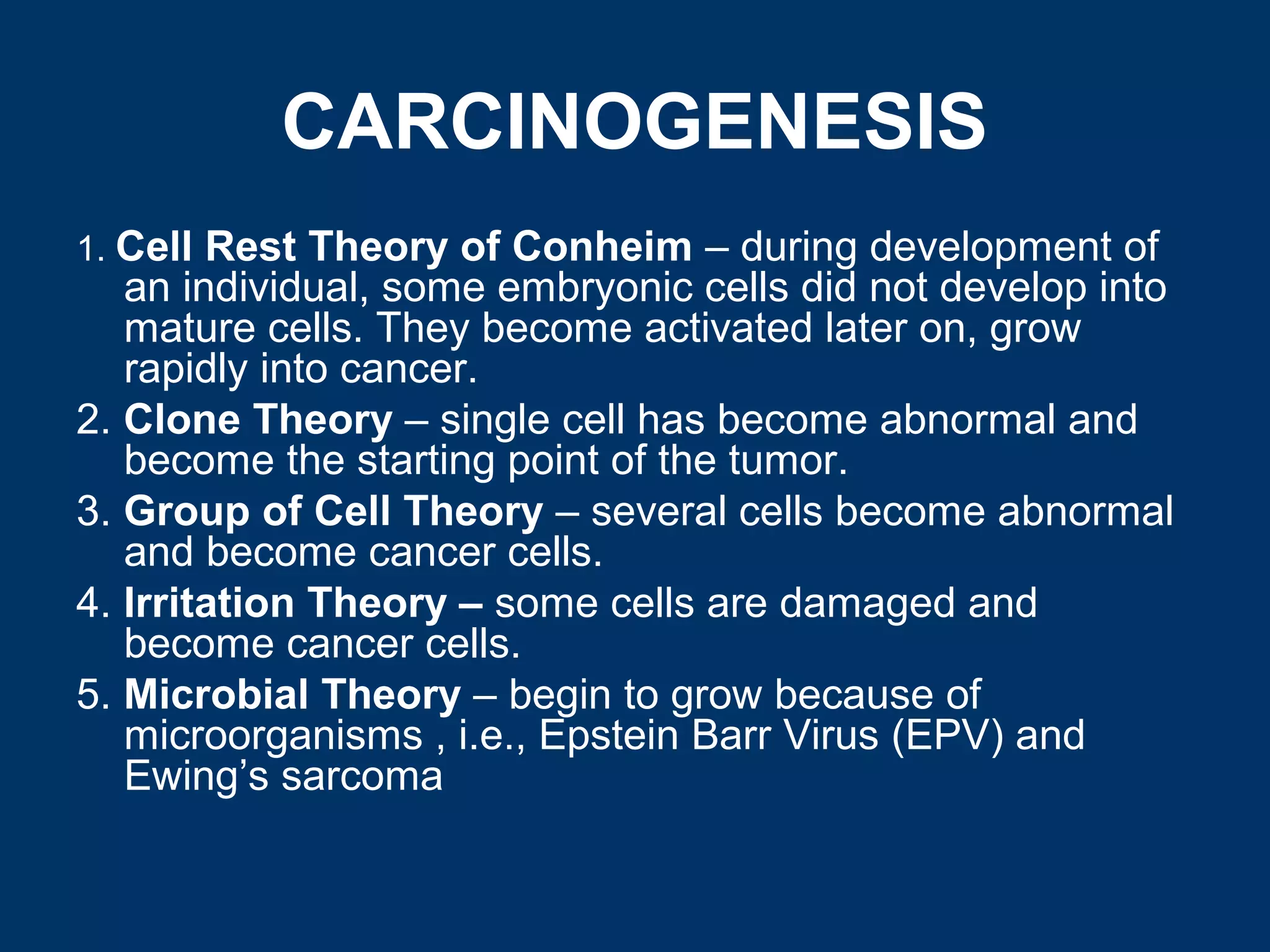 General pathology lecture 7 neoplasms | PPT