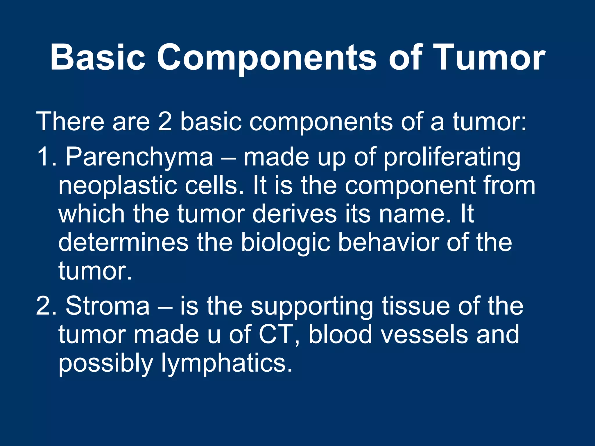 General pathology lecture 7 neoplasms | PPT
