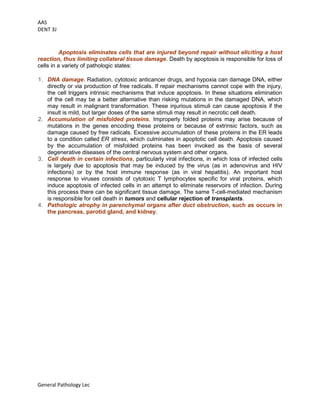 General Pathology Lecture Introduction from Module 1 to Module 3 | PDF