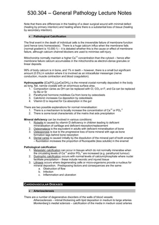 General Pathology Notes Pdf