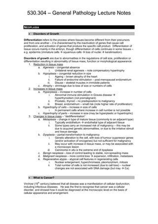 General Pathology Notes Pdf