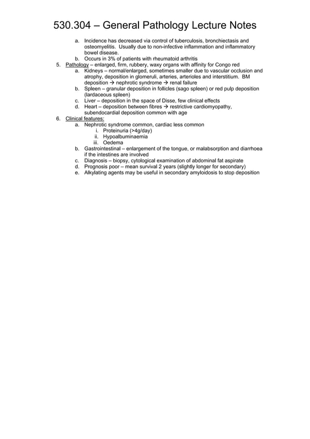 General Pathology Notes.pdf | Diseases and Conditions | Medical Health