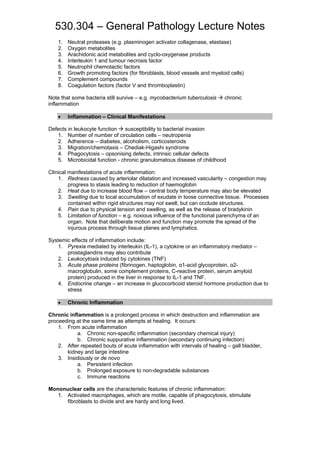 General Pathology Notes Pdf