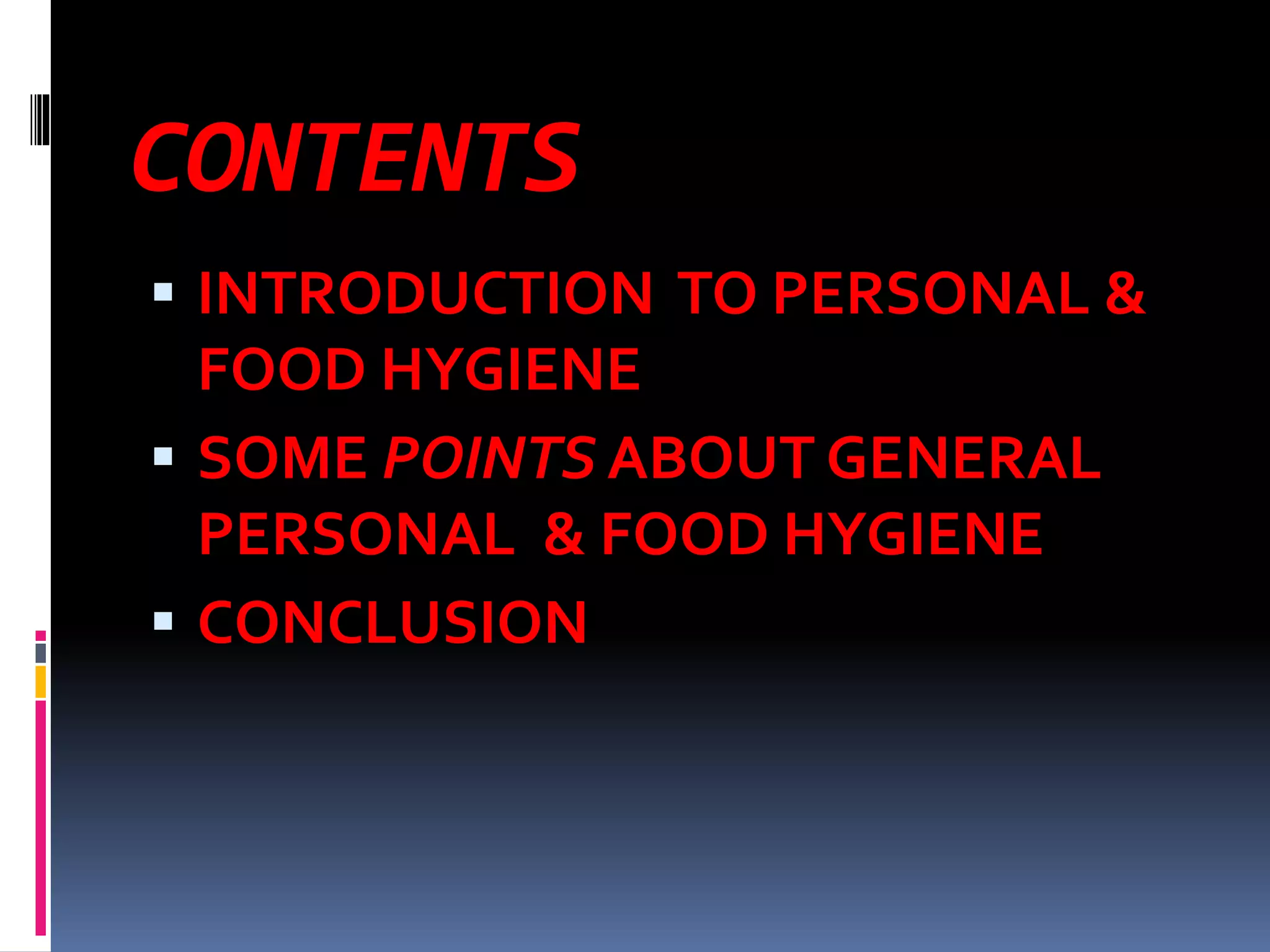 General personal & food hygiene practices | PPTX