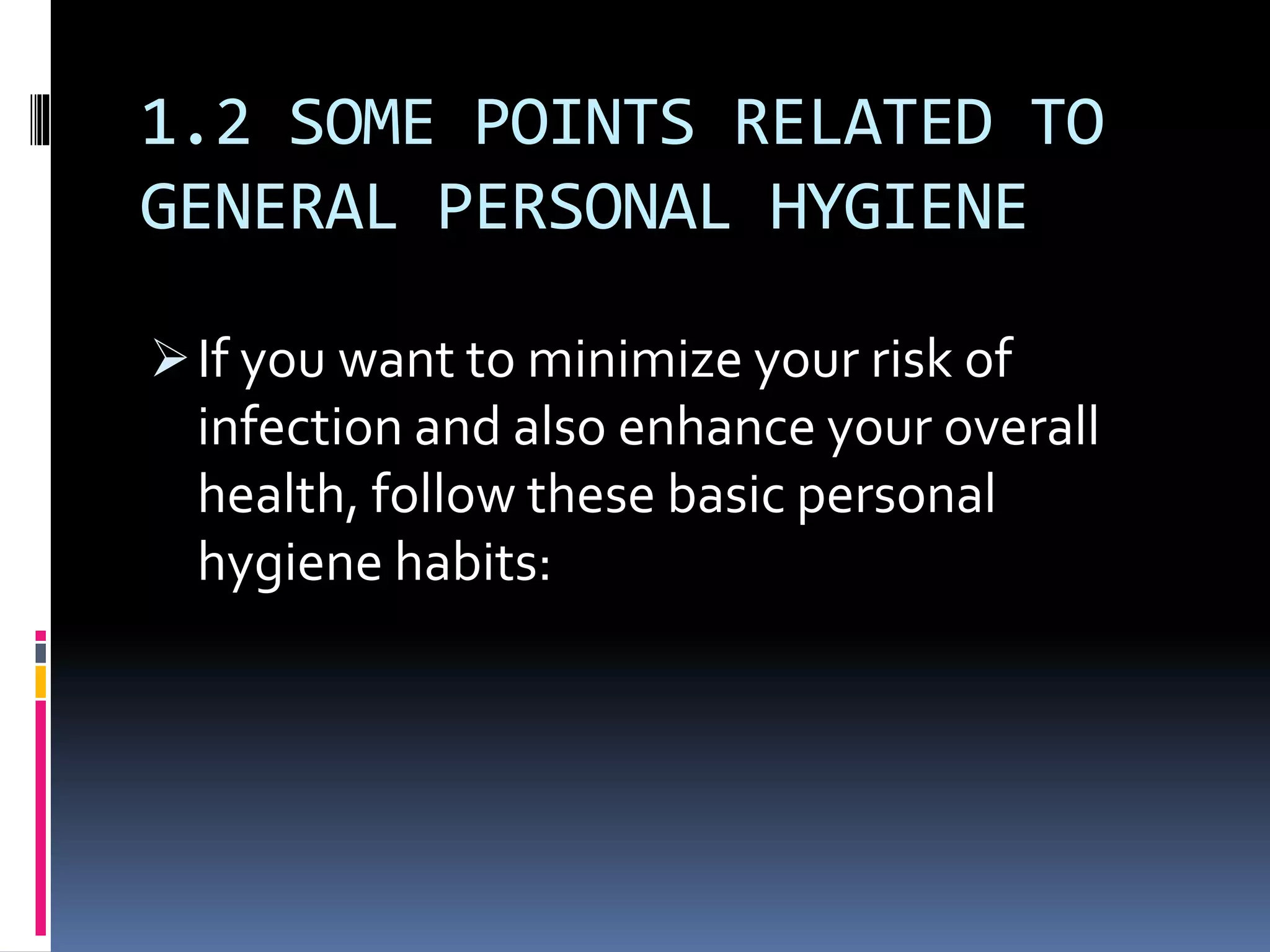 General personal & food hygiene practices | PPTX