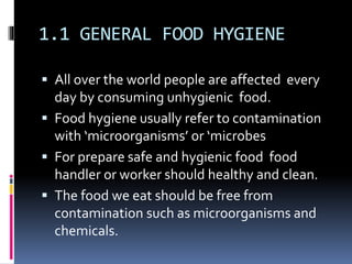 General personal & food hygiene practices | PPT