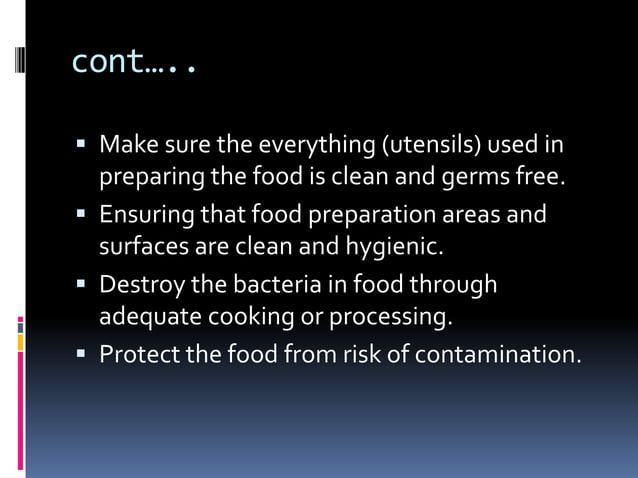 General personal & food hygiene practices | PPT
