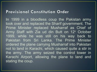 General pervaiz musharaf presentation | PPT