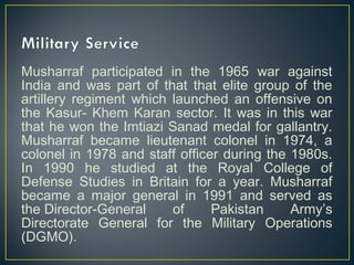 General pervaiz musharaf presentation | PPT