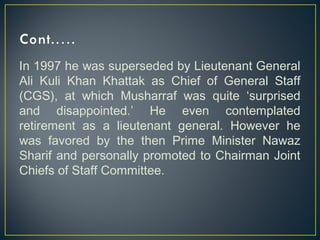 General pervaiz musharaf presentation | PPT