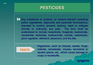 General Pesticide Info- Pesticide Safe use | PPT
